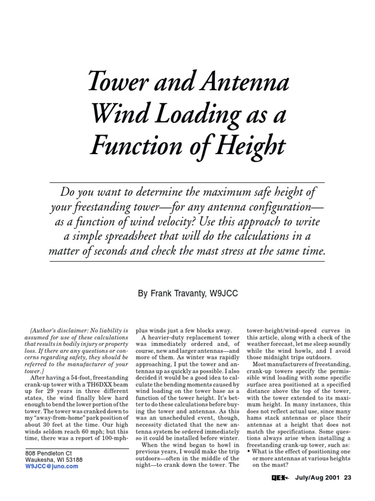 Tower and Antenna | PDF | Science & Mathematics