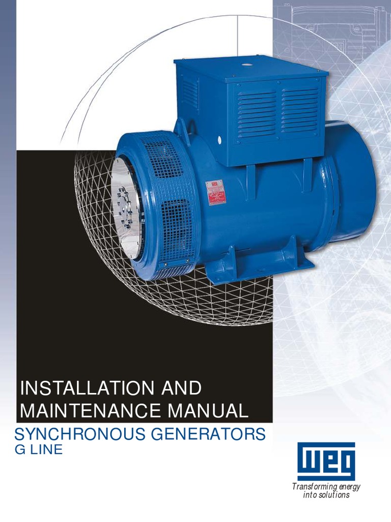 WEG Installation and Maintenance Manual Synchronous Generators G Line ...