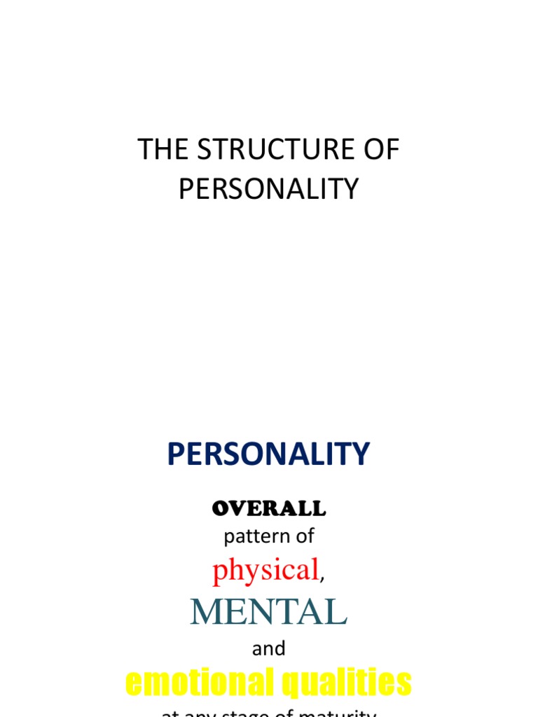 The Structure of Personality | PDF