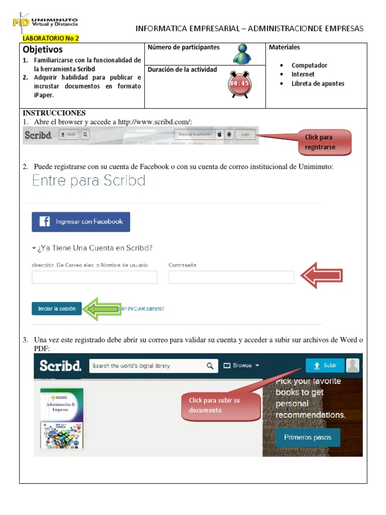 Pasos para Publicar Con Scribd | PDF | Informática
