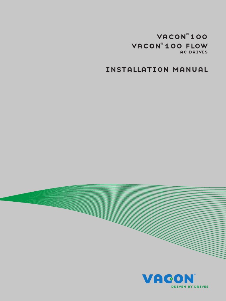 Vacon 100 and 100FLOW Manual | PDF | Fuse (Electrical) | Cable