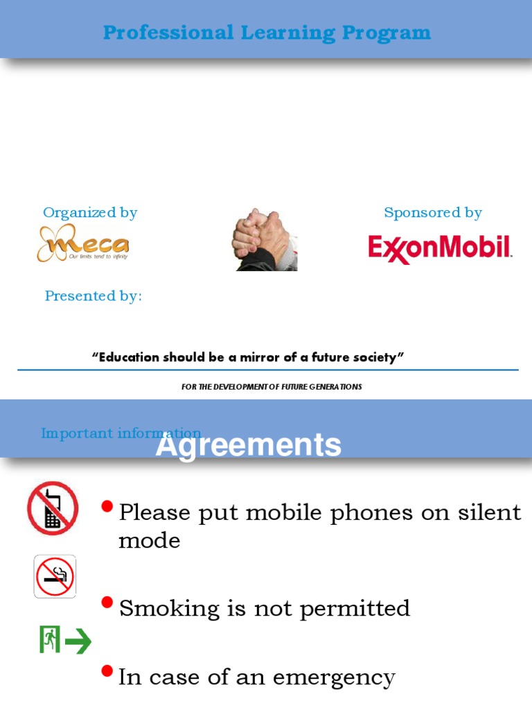 ExxonMobil Egypt MECA Supply Chain Session 1 | PDF | Exxon Mobil ...