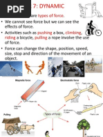 Form 3 Science Chapter 7: Energy and Power | PDF | Weight | Force