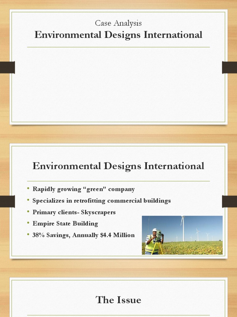 Environmental Designs Case Analysis | PDF | Habits | Leadership