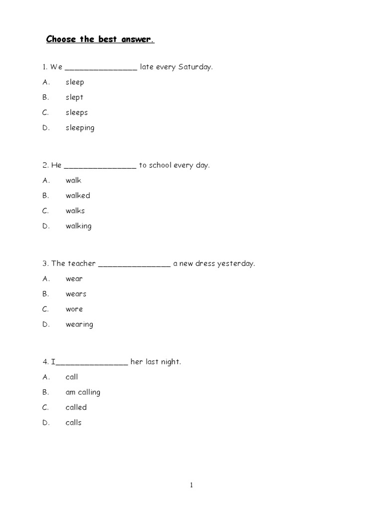 Grammar Test Year 6 | PDF | Teaching Methods & Materials