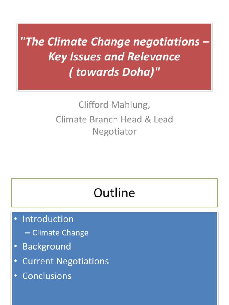 The Climate Change Negotiations | PDF | Intergovernmental Panel On ...