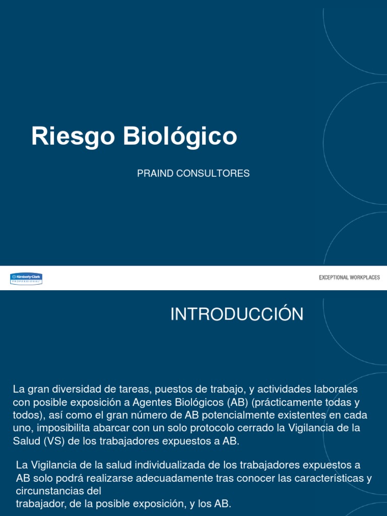 Vigilancia y Prevención de Riesgos Biológicos | PDF | Microorganismo ...