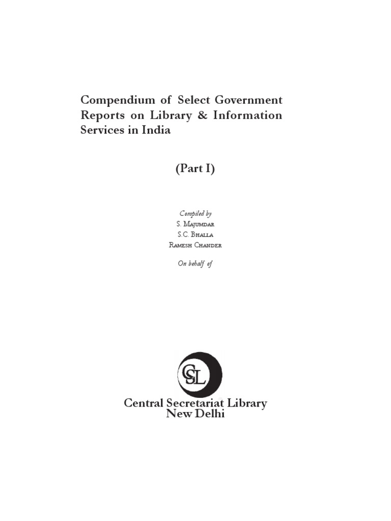 Compendium | PDF | Libraries | Computer Science