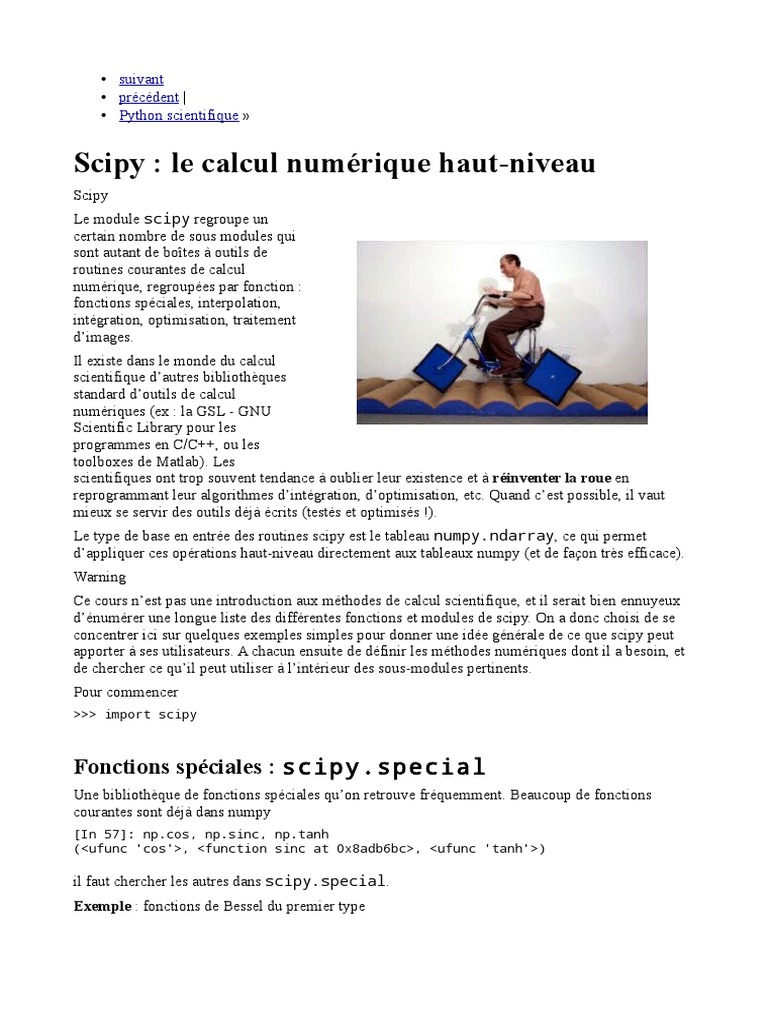 Cours Python | PDF | Python (Langage de programmation) | Intégral