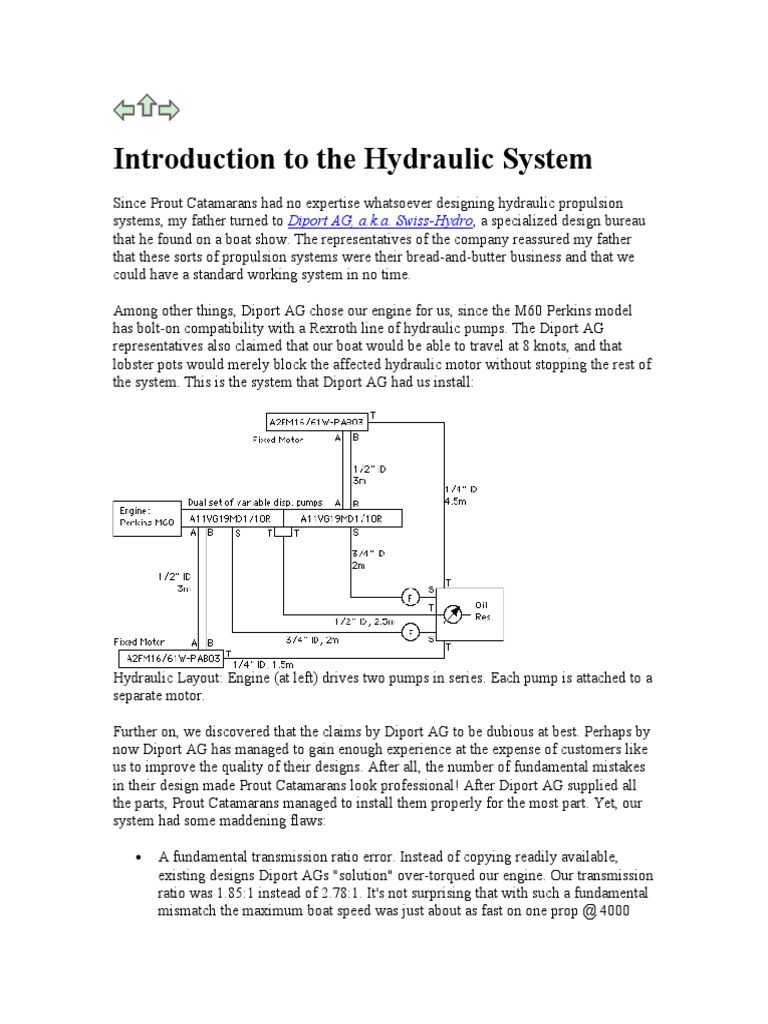 Introduction to Hydraulic Propulsion Systems Flaws | PDF | Engines ...