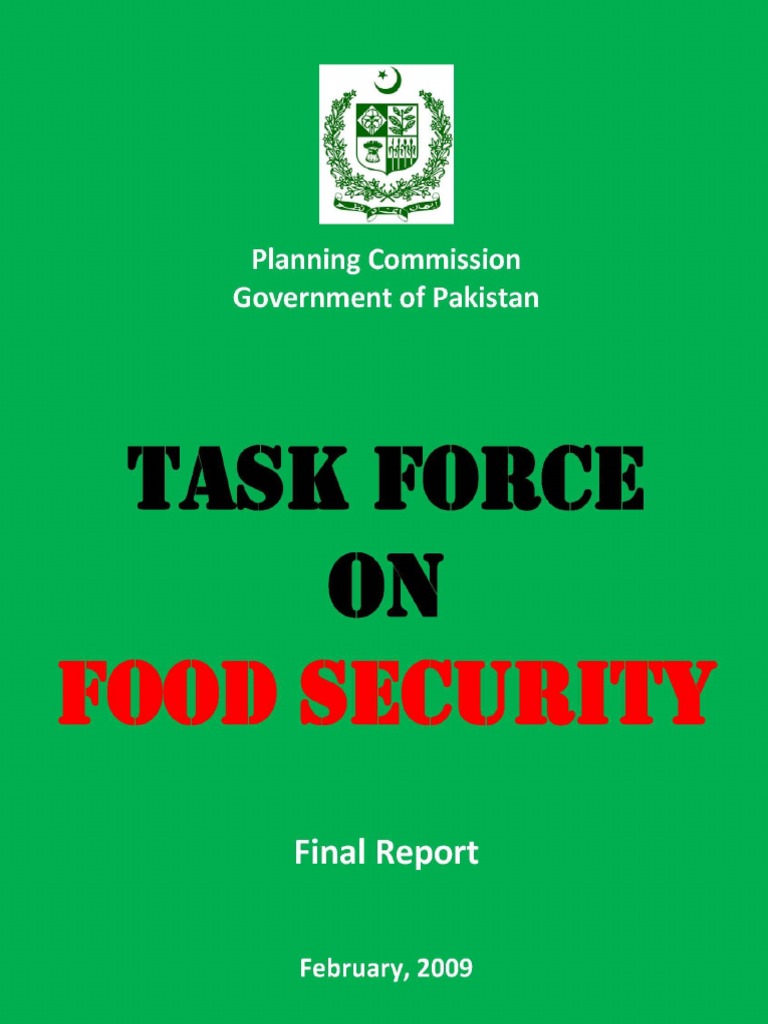 Task Force Report On Food Security | PDF | Food Security | Agriculture