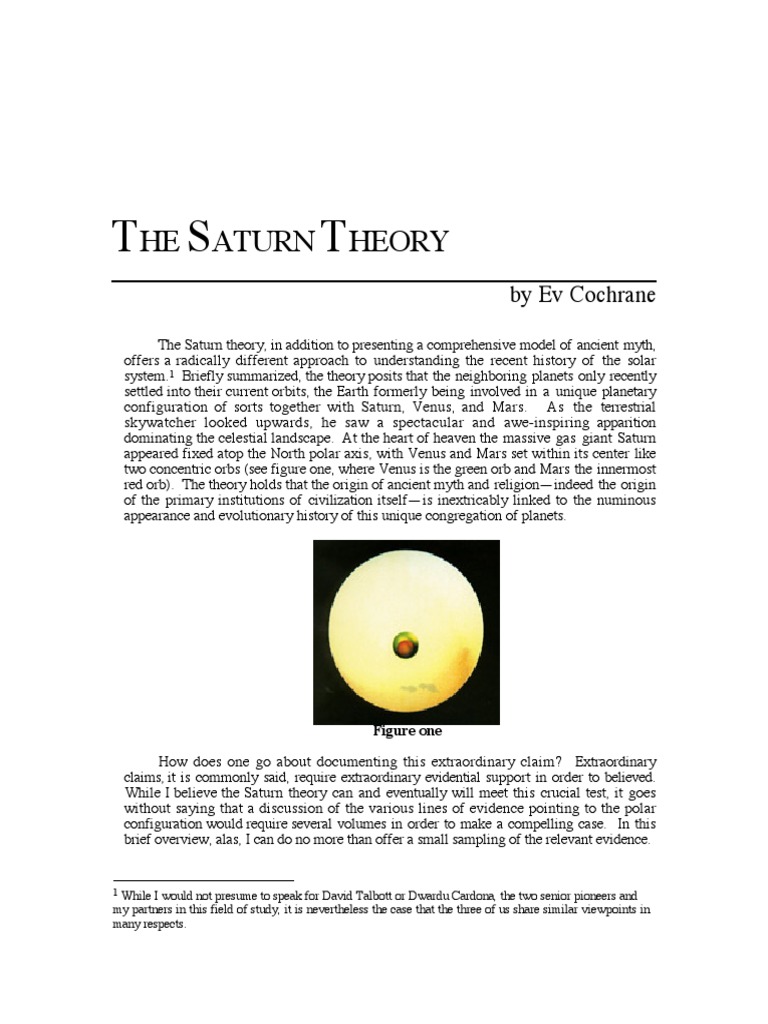 The Saturn Theory | PDF | Planets | Mythology