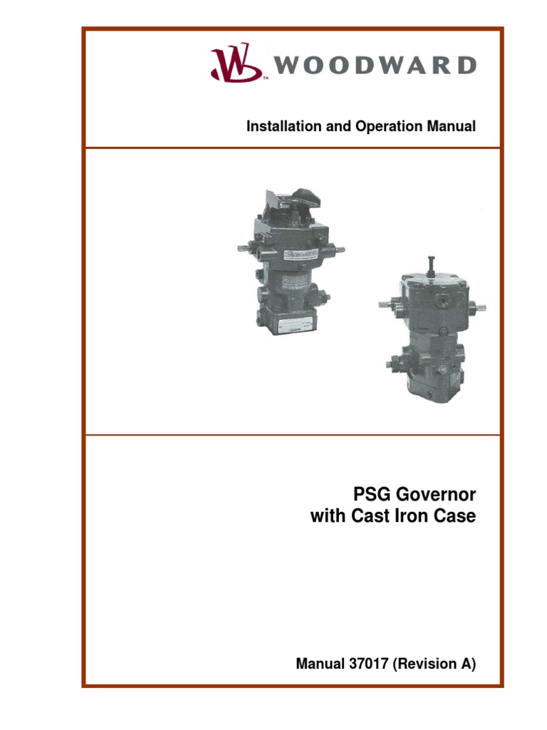 Woodward PSG Gov2 | PDF | Valve | Piston