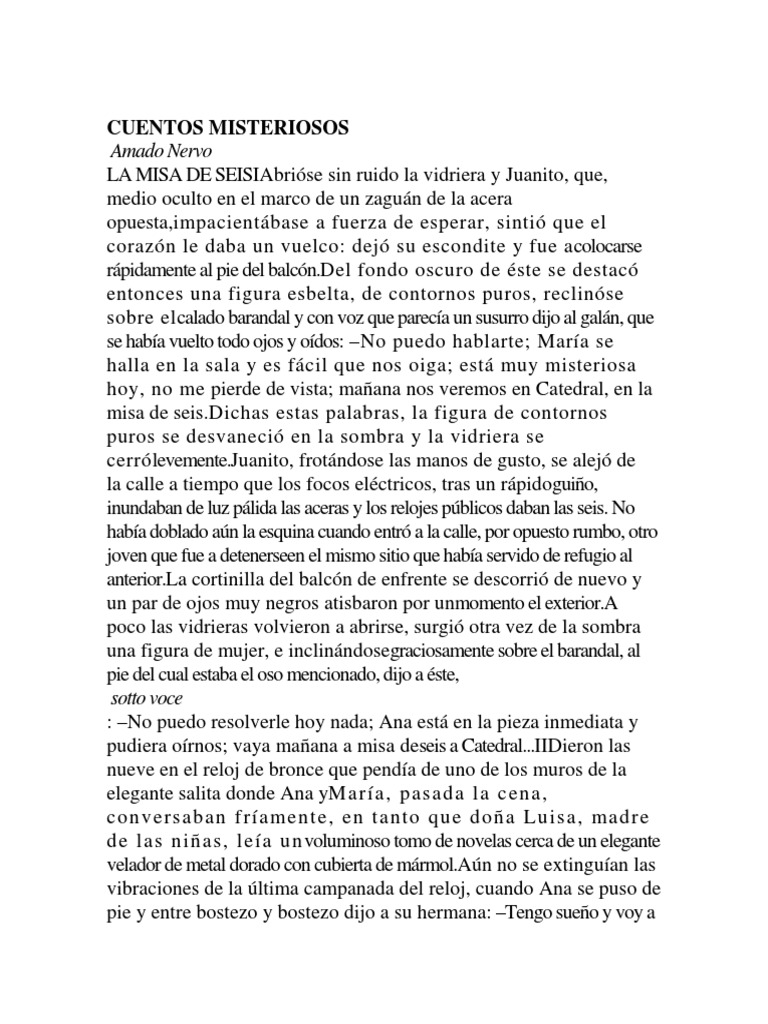 Cuentos Misteriosos para Chicos | PDF | Ocio