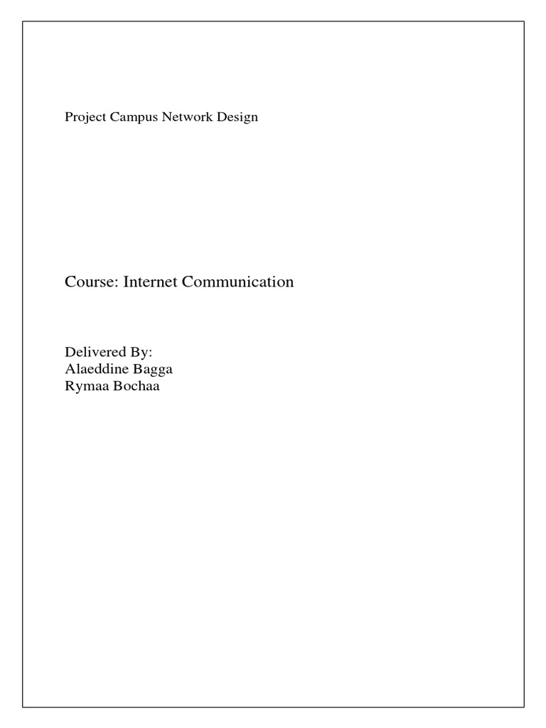 Campus Network Cisco | PDF | Network Switch | Computer Network