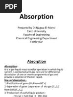 Gas Absorption PDF | PDF | Gases | Solution