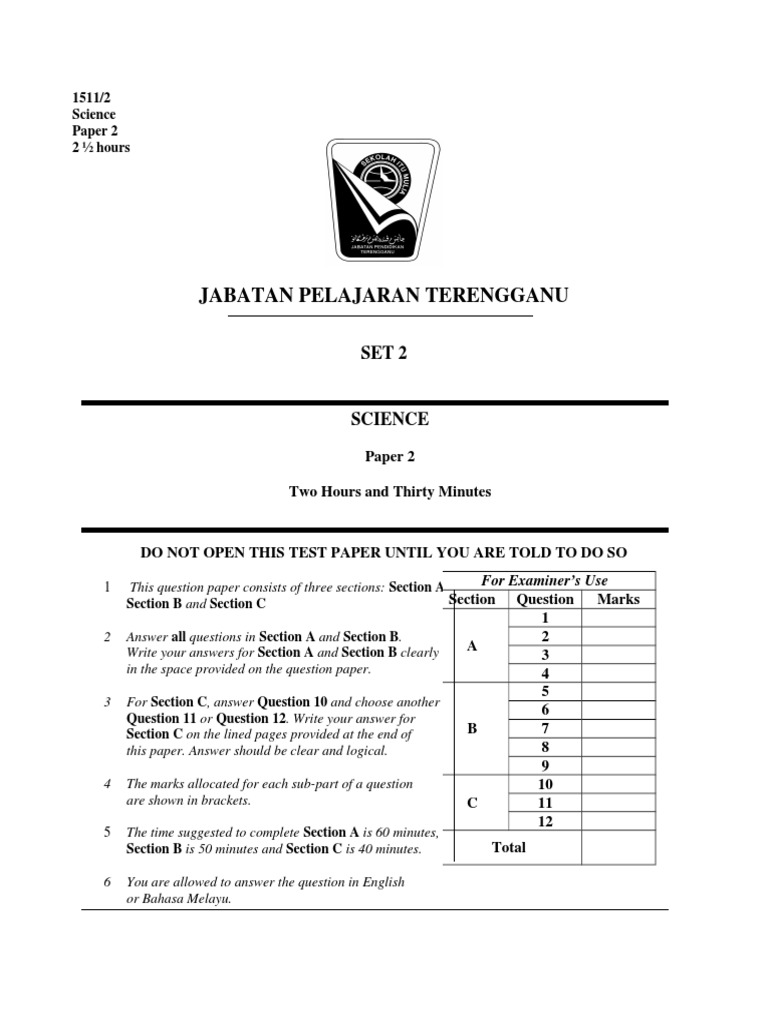 SPM Science Exam SMKBBS | Download Free PDF | Lens (Optics) | Magnesium