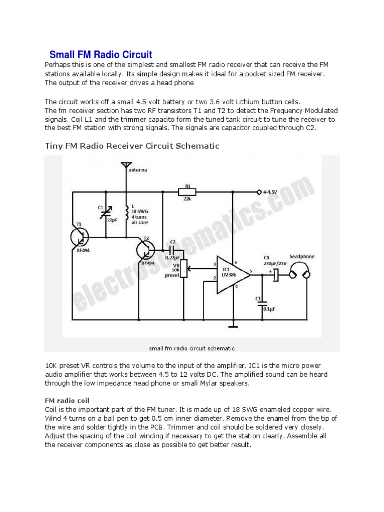 Designing FM Receiver Circuit Complete Circuit Explanation, 44% OFF