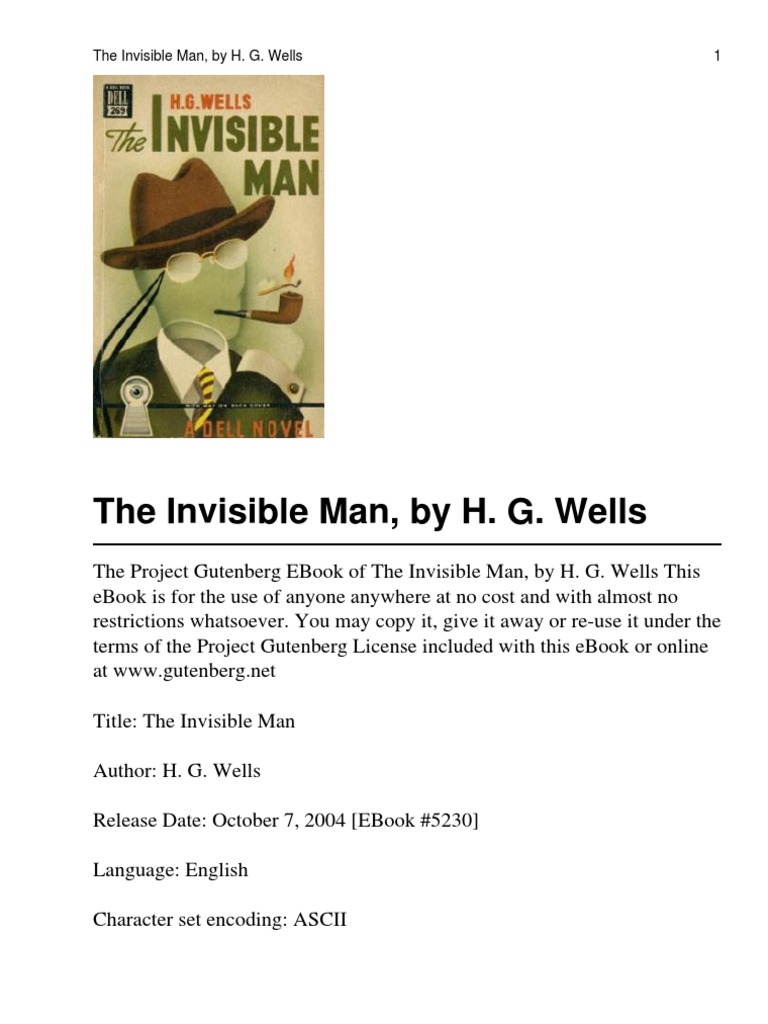 The Invisible Man | PDF | The Invisible Man | Bottle