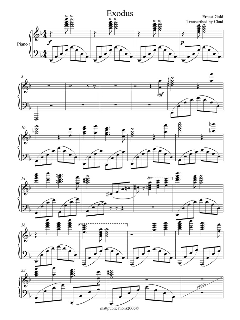 Exodus - Maksim Mrvica | PDF