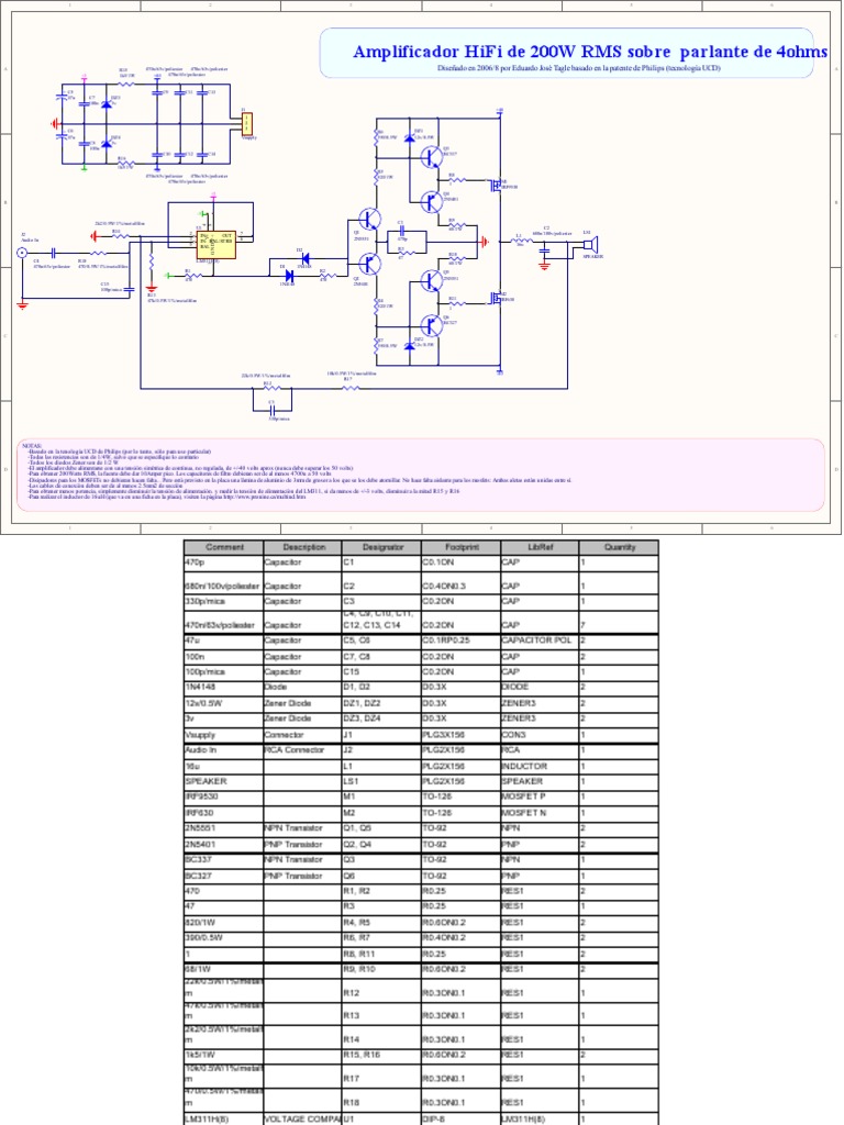 Ucd Switching Amp | PDF | Componentes eléctricos | Fuerza
