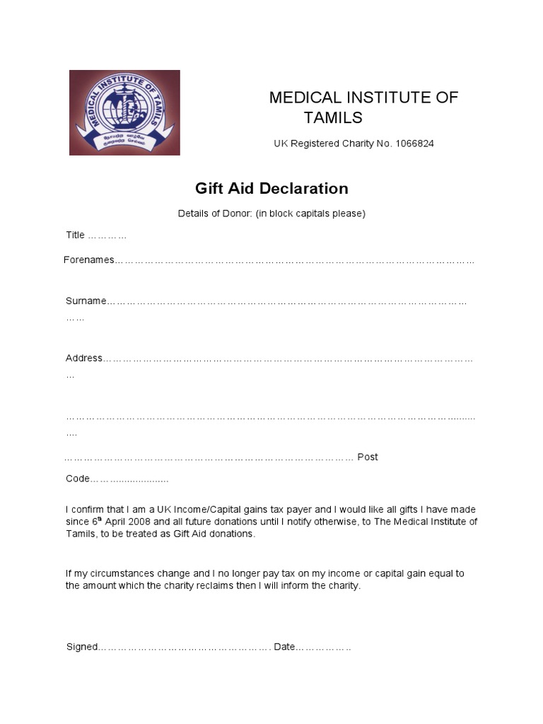Giftaidform | PDF
