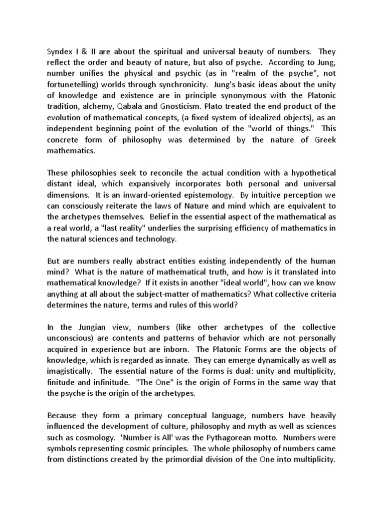 The Philosophy of Numbers and Reality | PDF | Reality | Teaching ...
