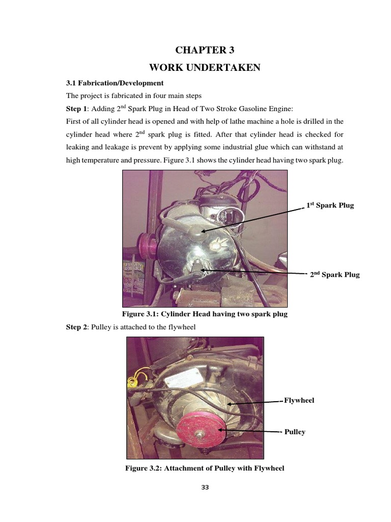 Two stroke engine performance testing with dual spark plug ...