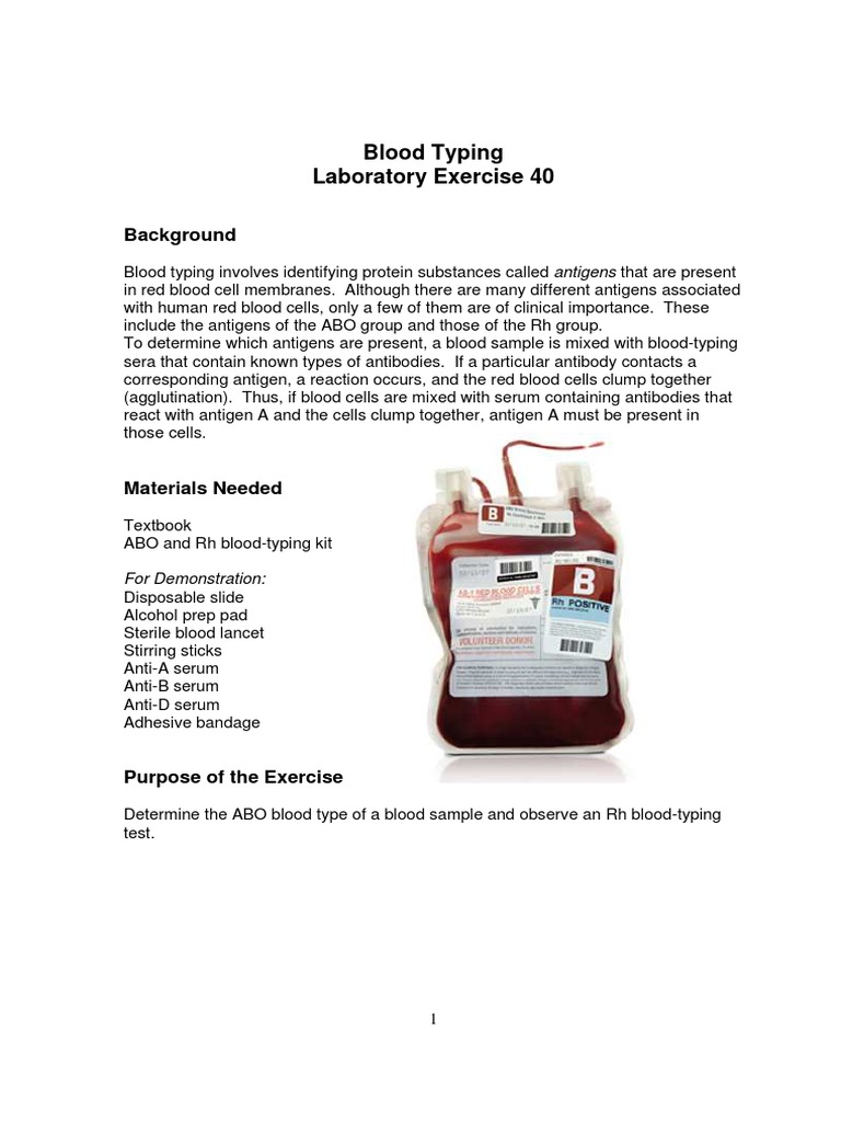 Blood Typing Lab | PDF | Blood Type | Clinical Pathology