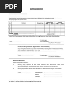 Borang Serahan Barang | PDF