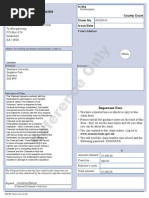Defence & Counterclaim Form Guide | PDF | Law