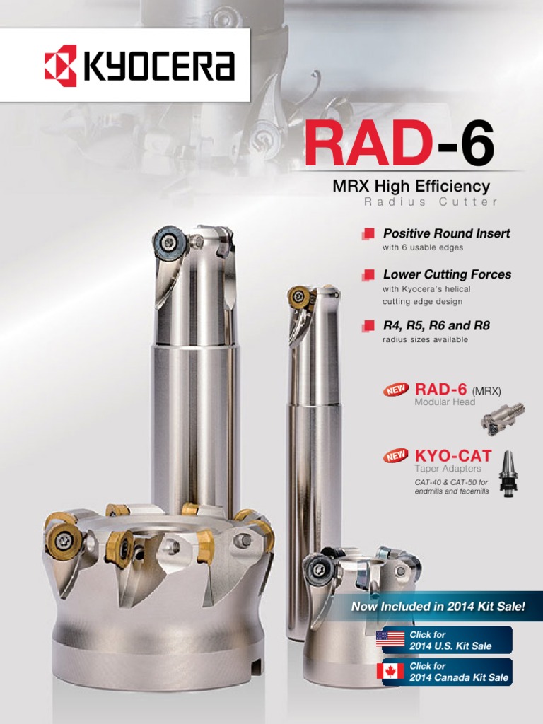RAD-6 MRX Radius Milling Cutter | PDF | Stainless Steel | Steel