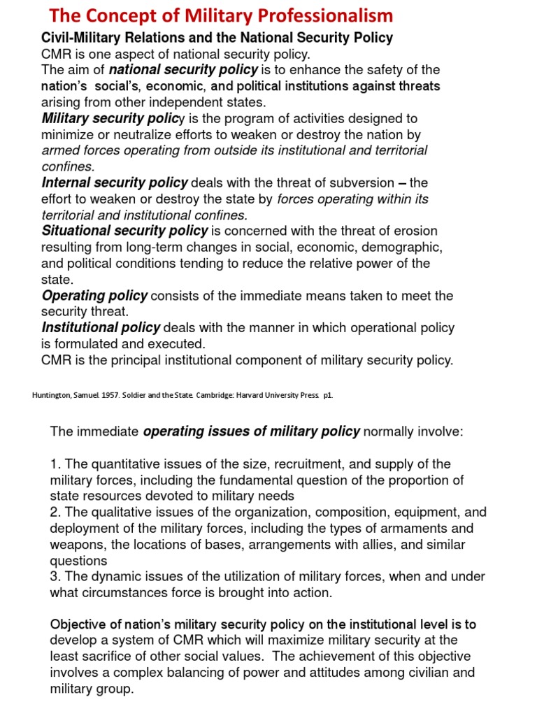 CMR Week 3 & 4 Concept of Military Profession | PDF | Officer (Armed ...