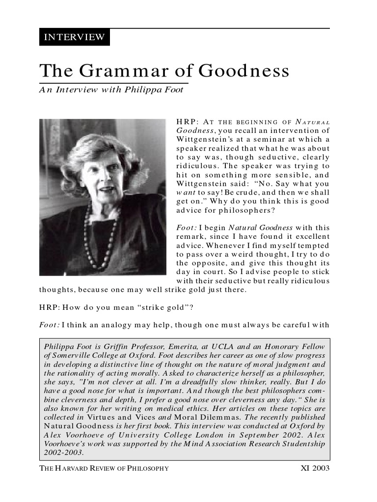 Philippa Foot - Natural Goodness | PDF