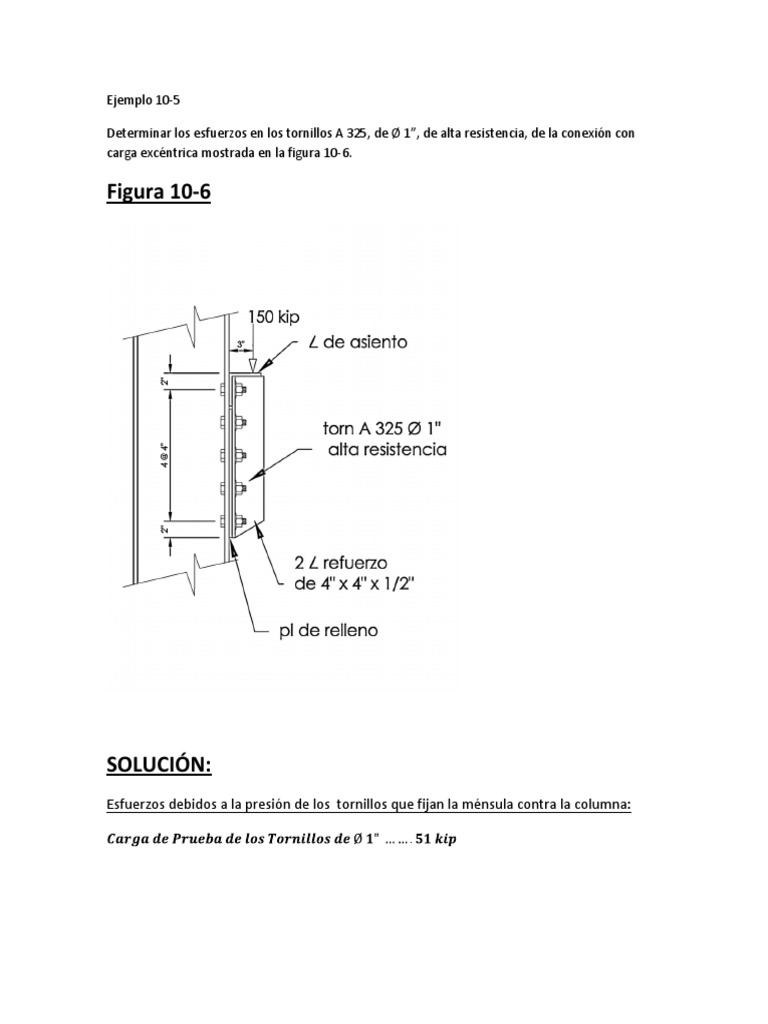 Diseño de Estructuras Metálicas McCormac MétodoASD Ejemplo10-5 | PDF
