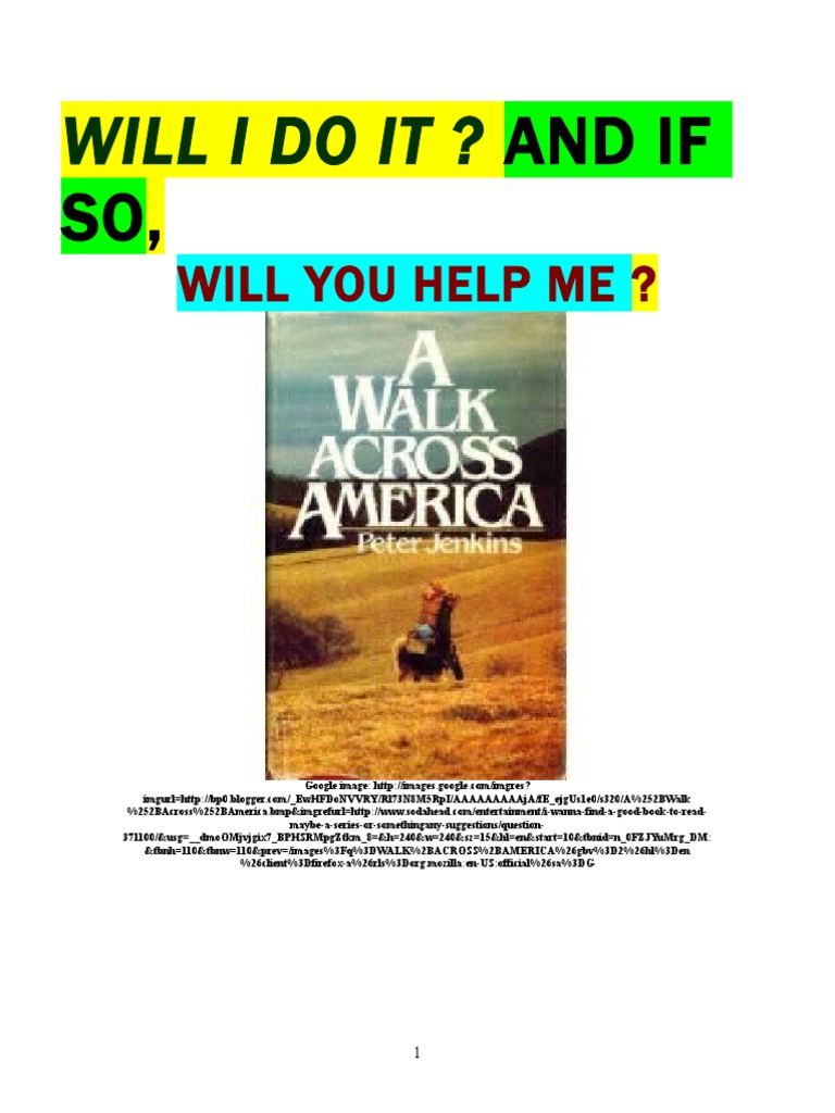 Walking Across America for Education | PDF | The Gospel | Jesus