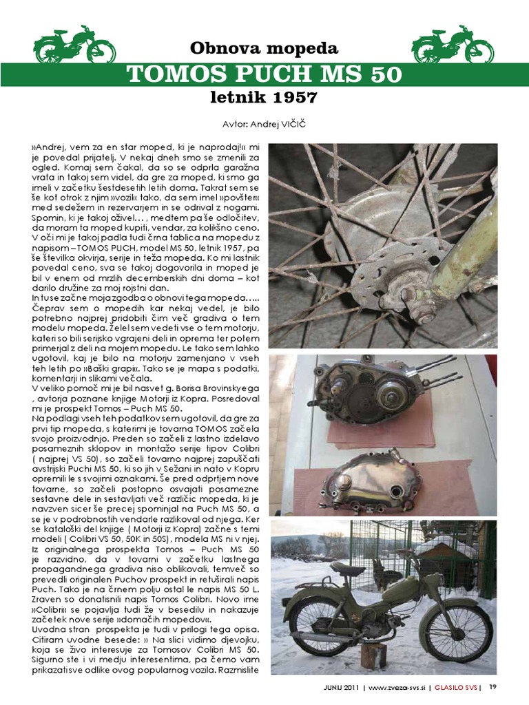 Tomos Puch MS50 | PDF