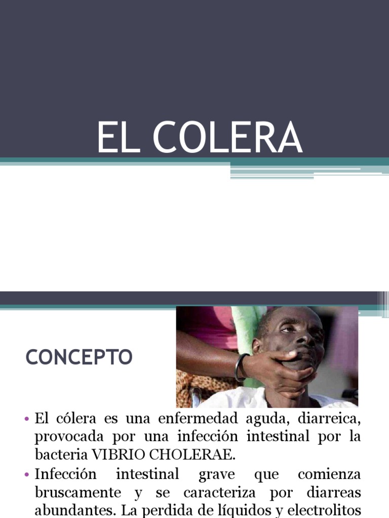 Concepto y Tratamiento del Cólera | PDF | Cólera | Diarrea