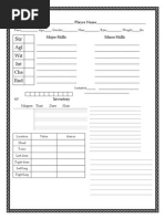 Merp Character Sheet PDF | PDF