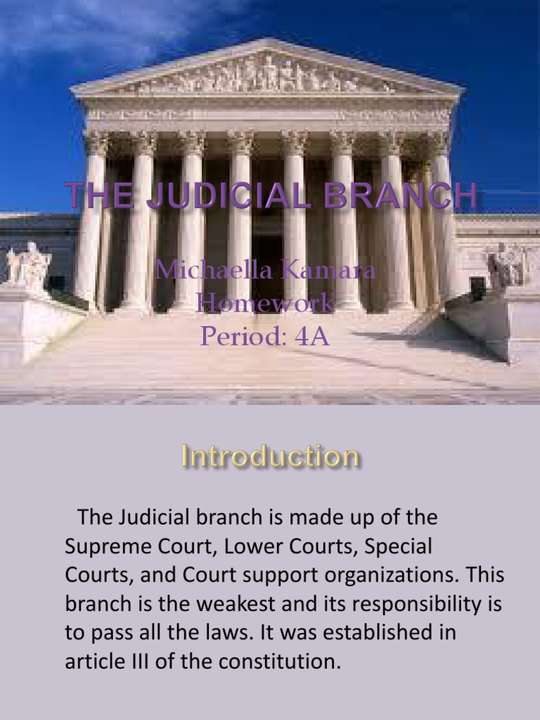 The Judicial Branch | PDF