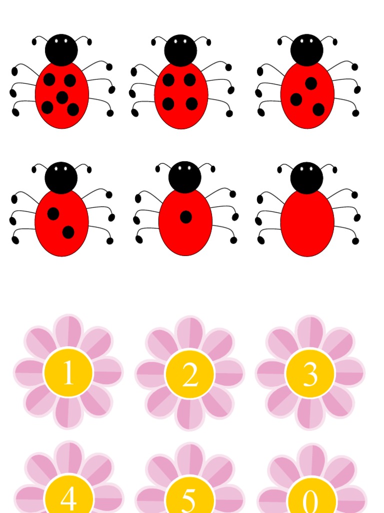 Lady Bug Count To Five Game | PDF