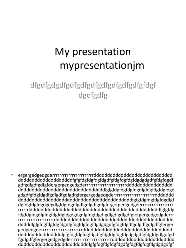 Presentation Overview | PDF