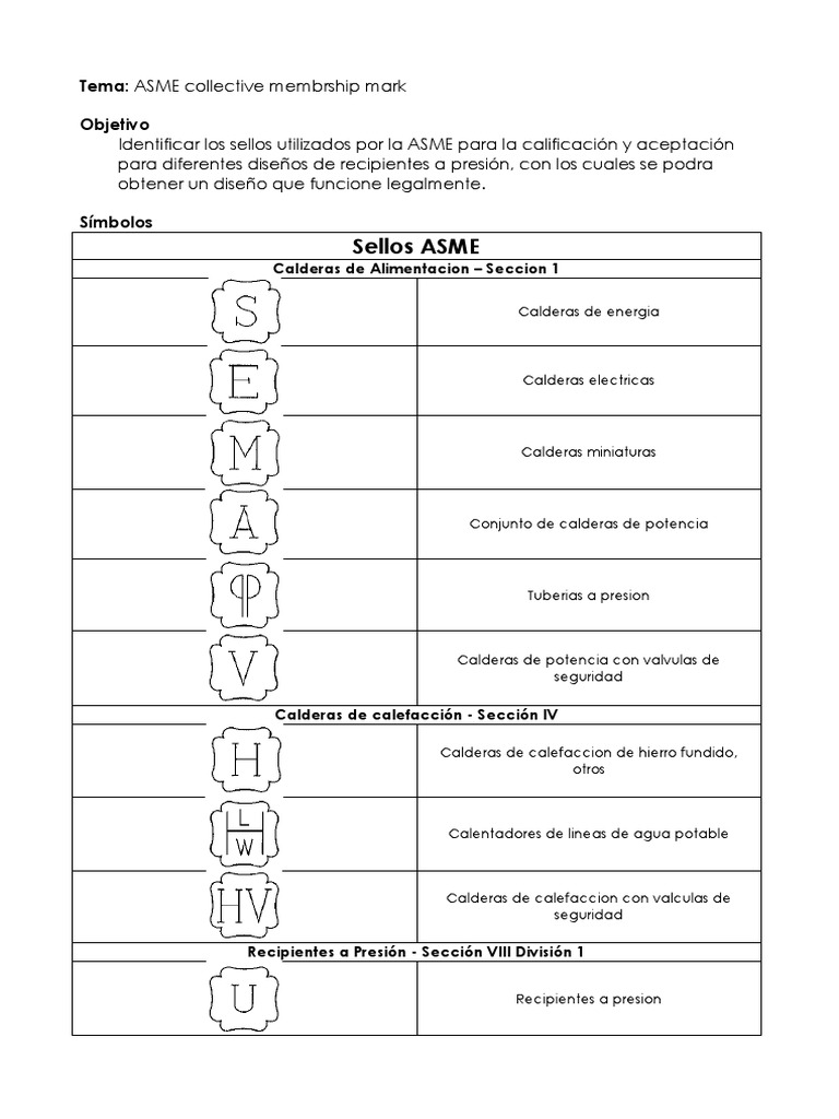 Sellos ASME para Recipientes a Presión | PDF