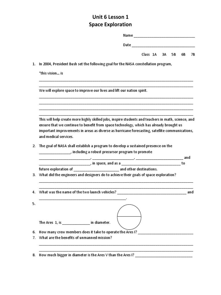Unit 6 Lesson 1 | PDF
