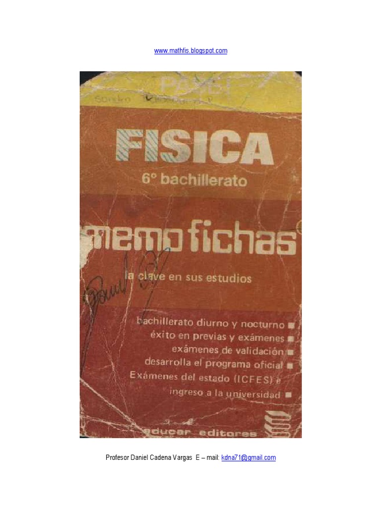 Introducción a las Memofichas Educativas | PDF | Movimiento (física ...