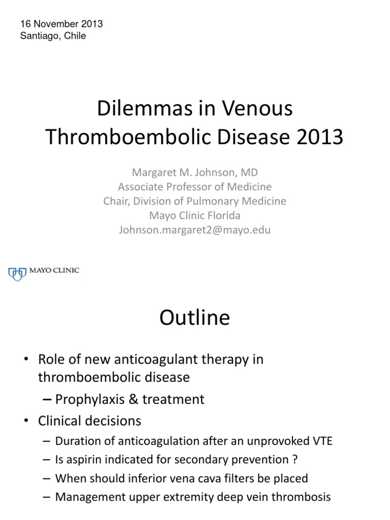 1000 - Johnson Venous Thromb | PDF | Thrombosis | Hematology