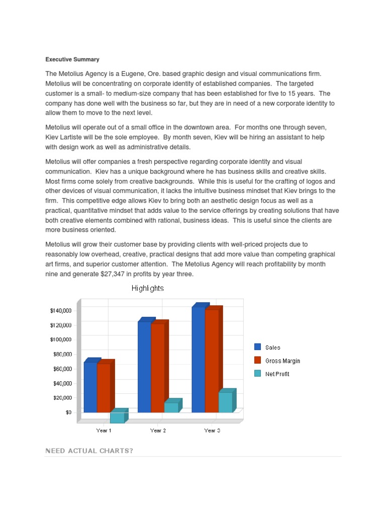 Executive Summary Business Plan Animation | Download Free PDF ...