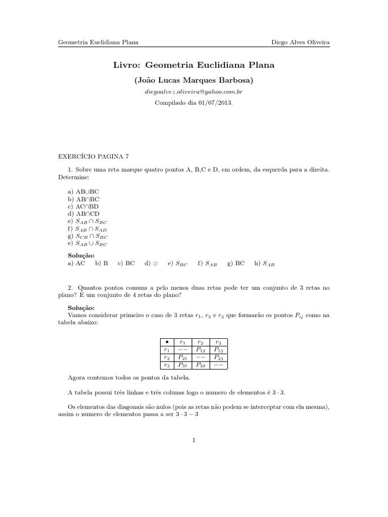 Geometria Euclidiana Pdf Geometria Euclidiana Triângulo