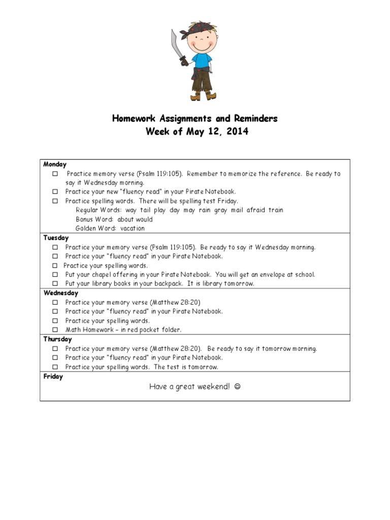 Assignments May 12 | PDF | Language Arts & Discipline