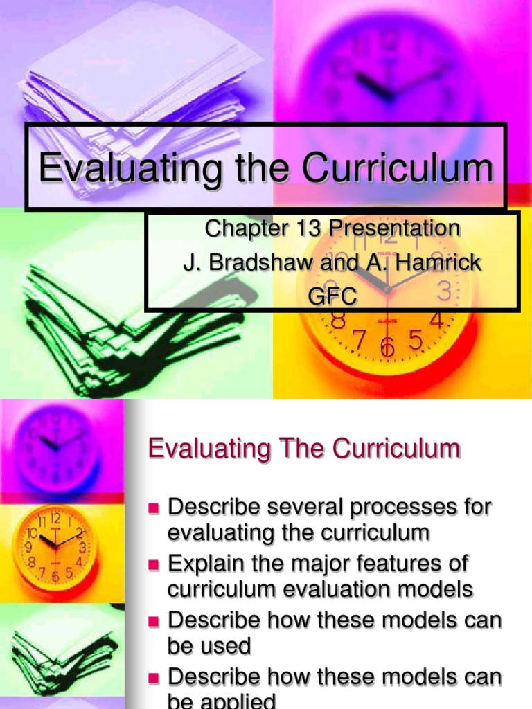 Curriculum Evaluation Guide | PDF | Curriculum | Evaluation